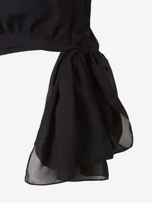Peserico Asymmetrical Draped Blouse With Side Bows