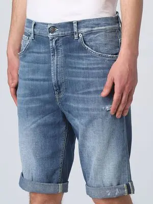 DONDUP Lenz Bermuda Micro Rotture Over Denim Shorts