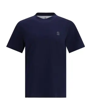 Brunello Cucinelli Logo Crew Neck T-shirt - No