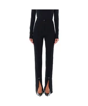 MUGLER Pierced Skinny Pants - Black