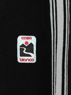 Casablanca Logo Embroidered Patch Casual Pants