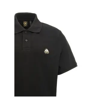 Moose Knuckles Logo Patch Short-sleeved Polo Shirt