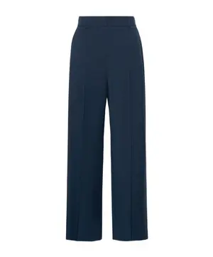 Max Mara Palazzo Fit Trousers With Pressed Crease