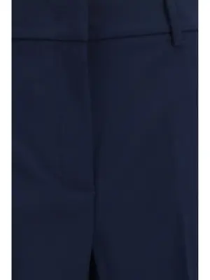 Max Mara Palazzo Fit Trousers With Pressed Crease