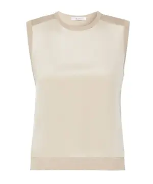 Max Mara Cashmere And Silk Yarn Sweater - Stone