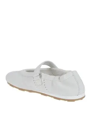 Miu Miu Round-toe Strap Ballet Flats