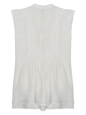 P.a.r.o.s.h Sadio Button-embellished Sleeveless Blouse - No