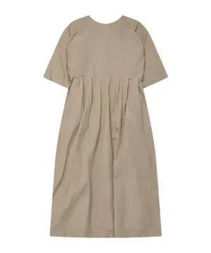 DANIELA GREGIS Pleated Crinkled-finish Midi Dress