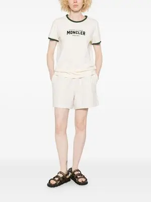 Moncler Boucle Elastic Waist Shorts