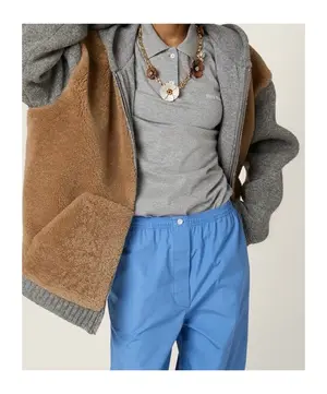 Miu Miu Long Sleeve Jersey Polo Shirt