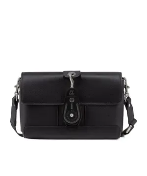 CHRISTIAN LOUBOUTIN Groovy Foldover Crossbody Bag - Black