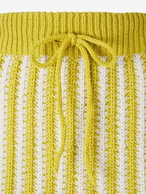 Fabiana Filippi Striped Knitted Midi Skirt