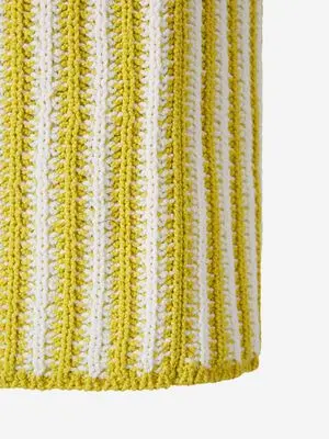 Fabiana Filippi Striped Knitted Midi Skirt