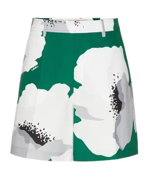 Valentino Garavani Floral Portrait Print Bermuda Shorts - Multicolor