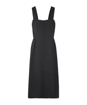 THE ROW Sleeveless Square Neck Dress With Back Slit
