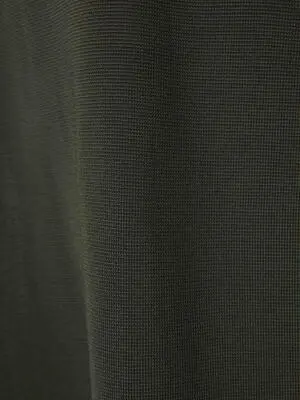 Ami V-neck Maxi Dress With Ribbed Details