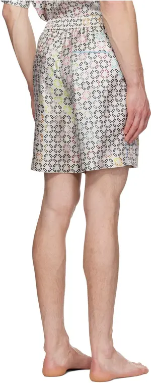 Givenchy Graphic Pattern Drawstring Bermuda Shorts
