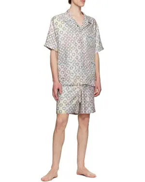 Givenchy Graphic Pattern Drawstring Bermuda Shorts