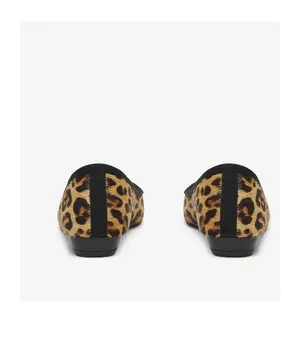 Alexander McQueen Armadillo Leopard Print Ballet Flats