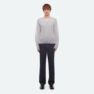 Helmut Lang Textured Henley - Cool Grey