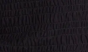Madewell Smocked Square Neck Tank - Jet Black