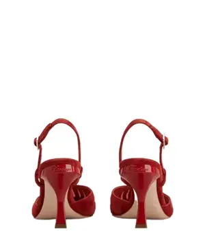 ROGER VIVIER Dorsay Virgule Velvet Leather Pumps