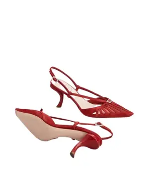 ROGER VIVIER Dorsay Virgule Velvet Leather Pumps