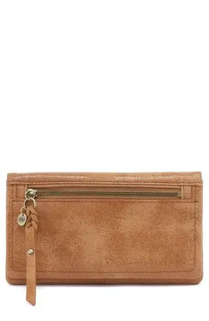 Hobo Lumen Leather Continental Bifold Wallet - Whiskey