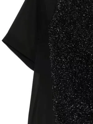 Noir Kei Ninomiya Embellished Layered Blouse - Black