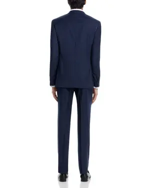 Canali Siena Textured Tonal Regular Fit Suit - Navy