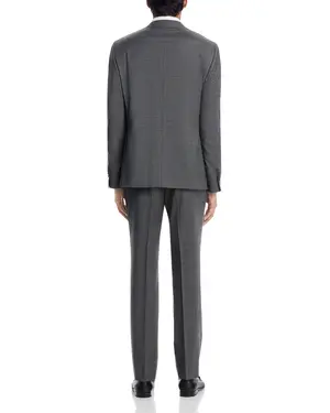 Canali Capri Textured Tonal Slim Fit Suit - Grey
