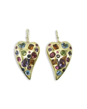 Ippolita 18k Yellow Multi Gemstone Drop Earrings - Gold