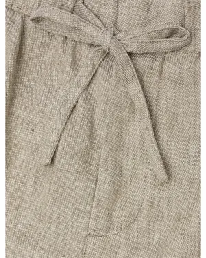 Frescobol Carioca Felipe Linen Blend Shorts - Light Brown