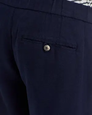 Frescobol Carioca Felipe Linen Shorts - Midnight Blue