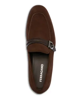 FERRAGAMO Gancini Loafers - Bark
