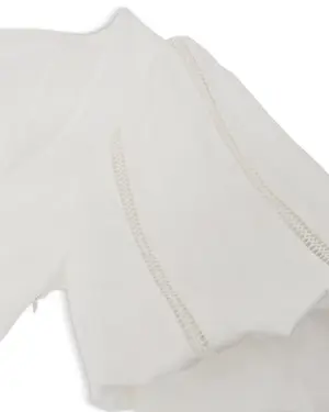 REISS Petites Short Sleeve Linen Midi Dress