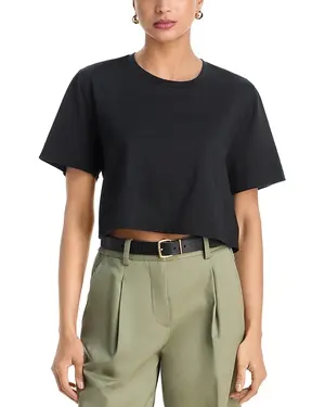A.L.C. Kali Cropped Cotton Blend Tee