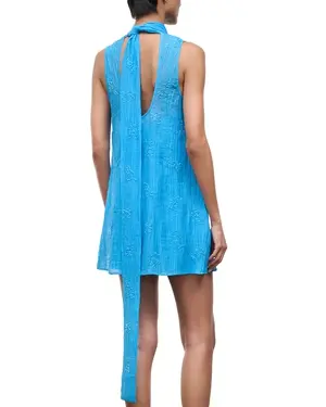 Staud Albee Mini Dress - Pacific