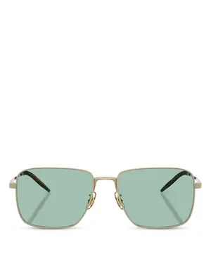 Oliver Spencer Welston Square Sunglasses, 56mm - Gold