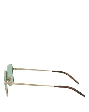 Oliver Spencer Welston Square Sunglasses, 56mm - Gold
