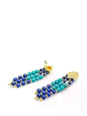 GROSSÉ 1970s Turquoise Tassel Earrings