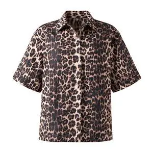 Loveist Store Leopard Print Oversized Shirt