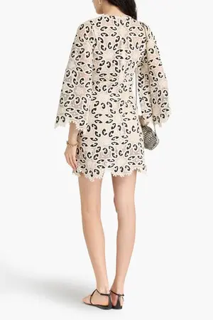 Zimmermann Scalloped Guipure Lace Mini Dress