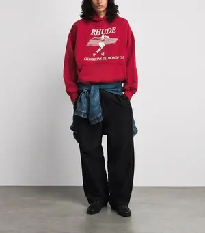 Rhude Set Piece Hoodie - Red