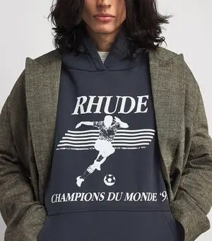 Rhude Set Piece Printed Hoodie - Black
