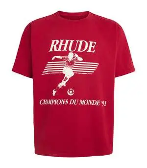Rhude Cotton Set Piece T-shirt - Red