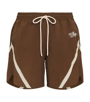 CHERRY LOS ANGELES Logo Running Shorts - Brown