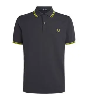 Fred Perry Piqué Logo Tennis Polo Shirt - Grey