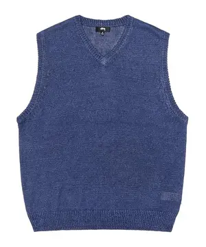 StÜssy Sleeveless Knitted Vest - Blue