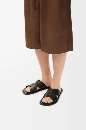 Loewe Cross Design Slip-on Sandals